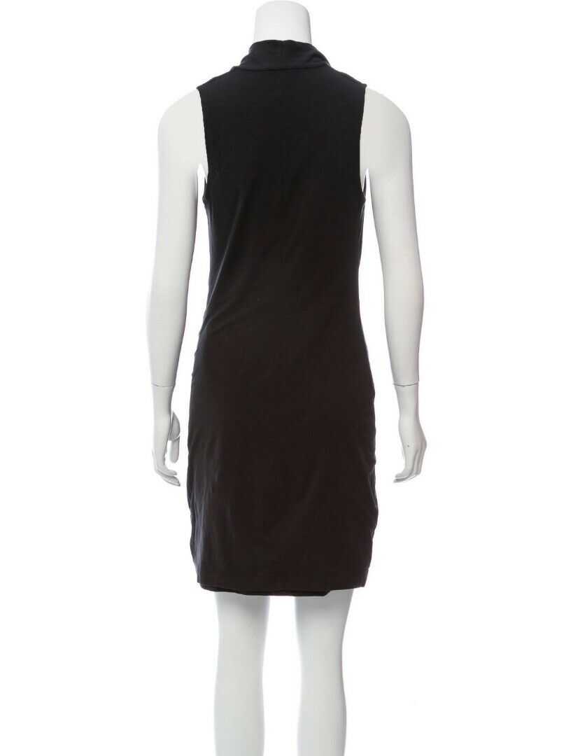 THEORY NEW COTILA BLACK SLEEVELESS MINI DRESS SIZE MEDIUM NWT - AGENT ...